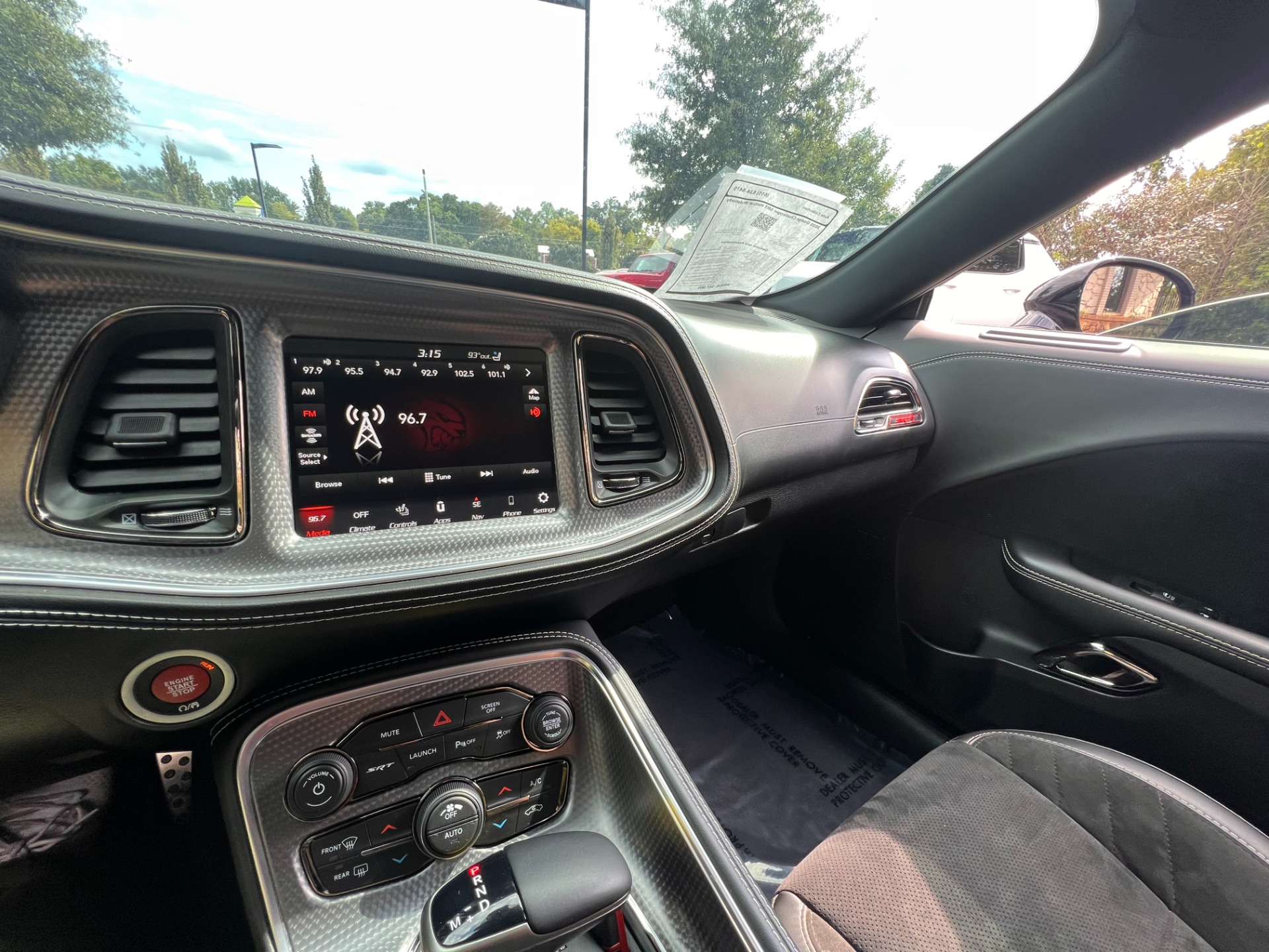 Dodge Challenger Hellcat Black Interior Driving A 2015 Dodge