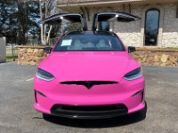 Pink model x tesla store
